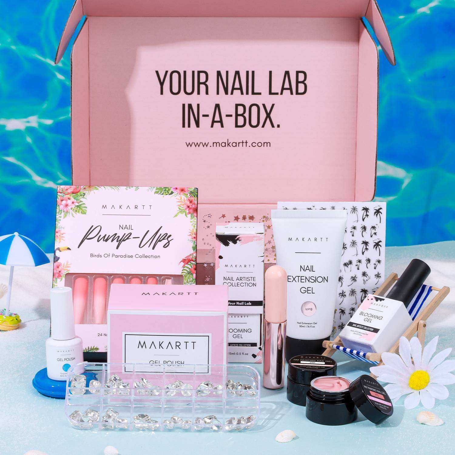 Subscription Nail Box Makartt Polygel Nail Art Gift Set All-in-one Kit